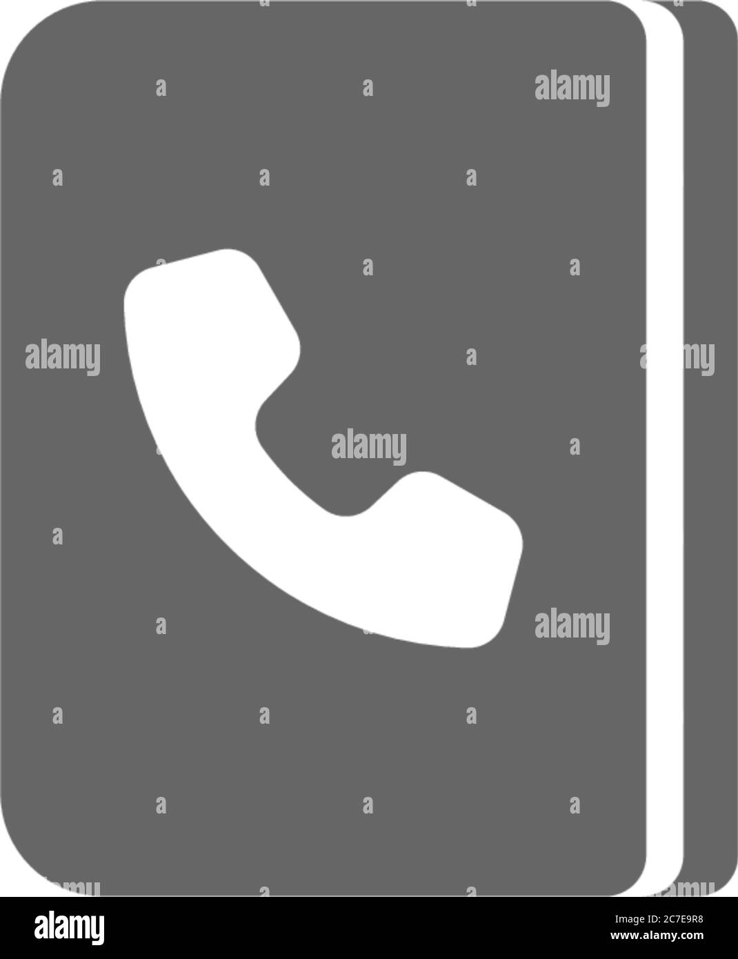 Phone book icon logo vector template illustration Stock Vector Image ...