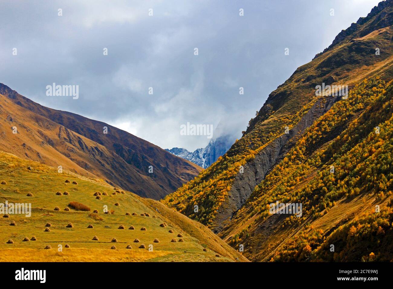Mountain landscape and beautiful view in Georgia Stock Photo - Alamy