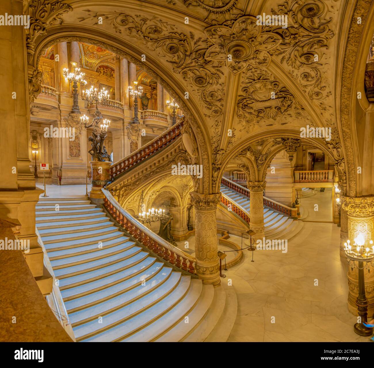 Paris, France - 06 19 2020: View inside Paris Opera Garnier Stock Photo ...