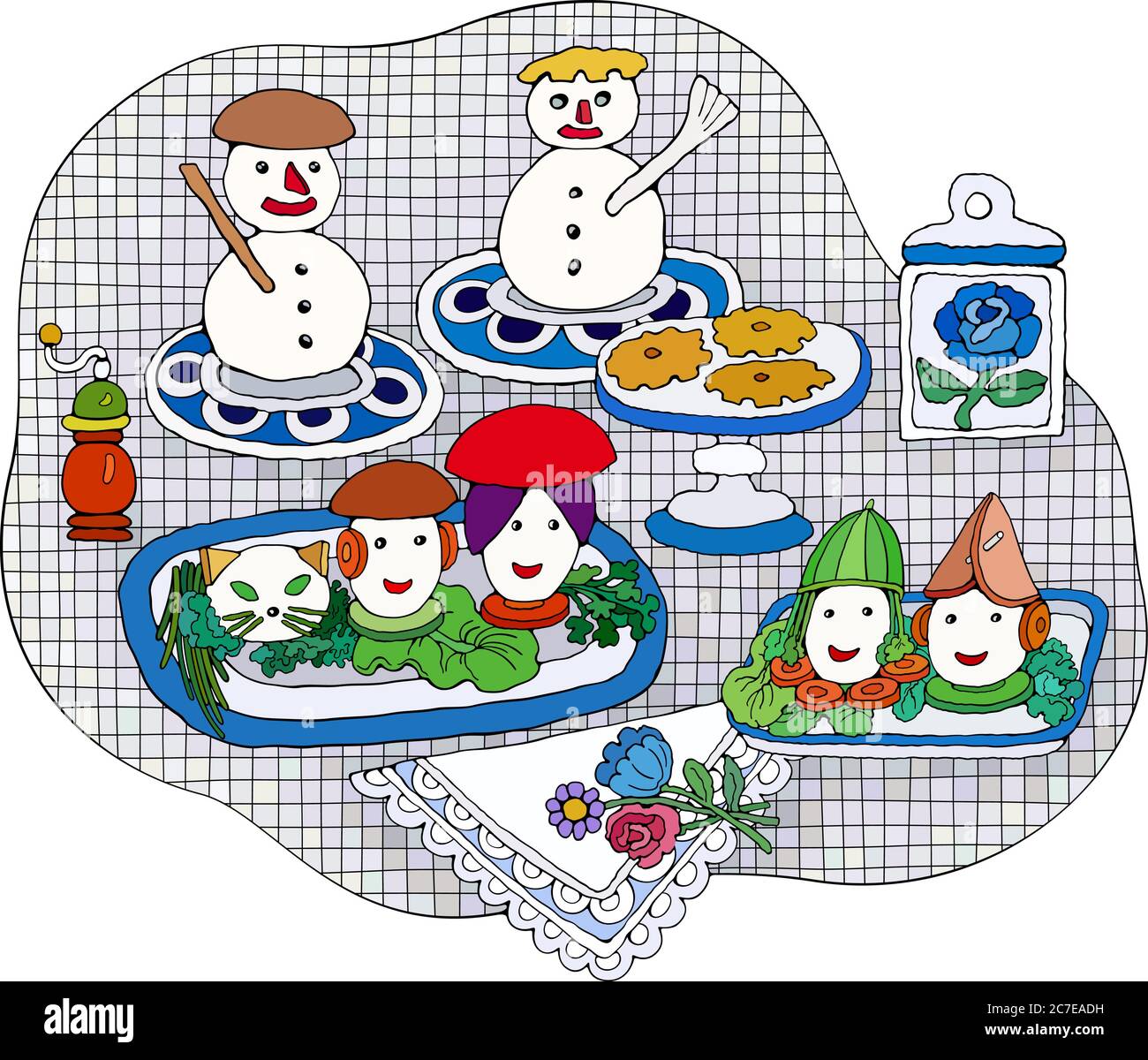 Home Cooking Still life vector illustration Stock Vector Image & Art ...