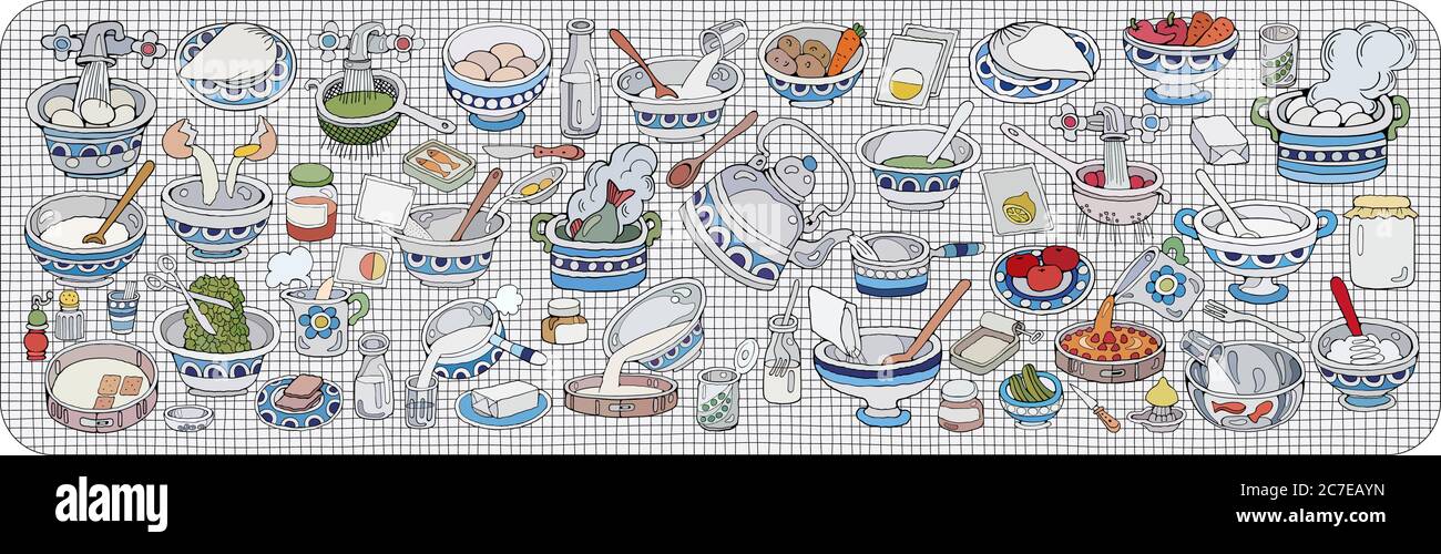 Home Cooking vector illustration Stock Vector Image & Art - Alamy