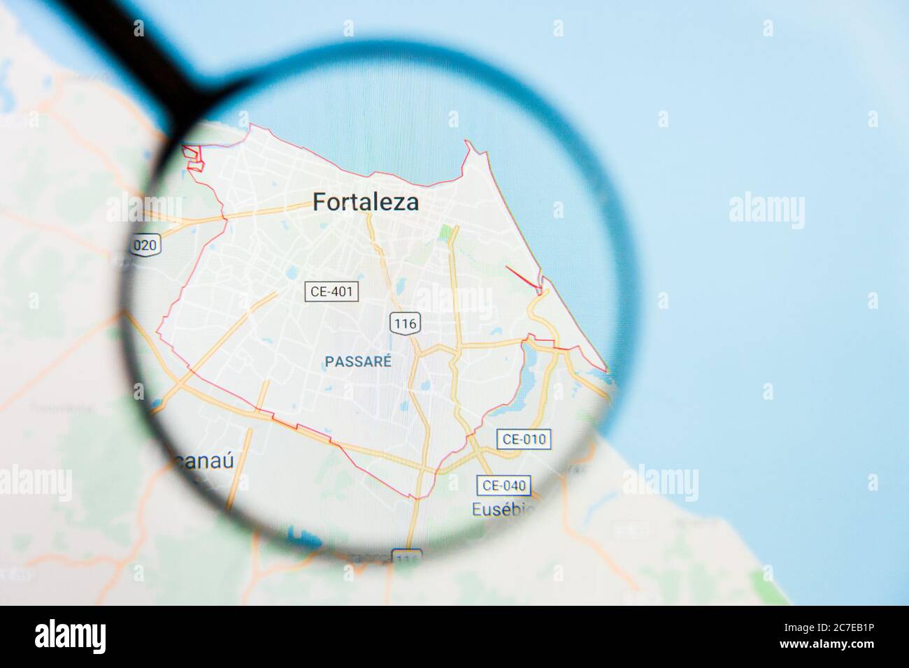 Map of fortaleza hi-res stock photography and images - Alamy