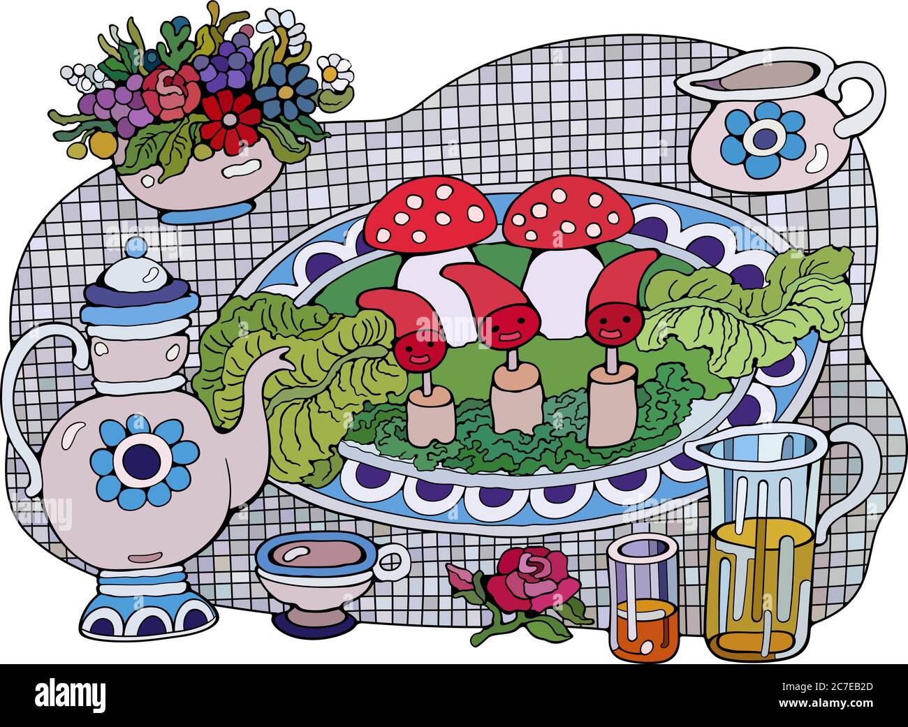 Home Cooking Still life vector illustration Stock Vector Image & Art ...