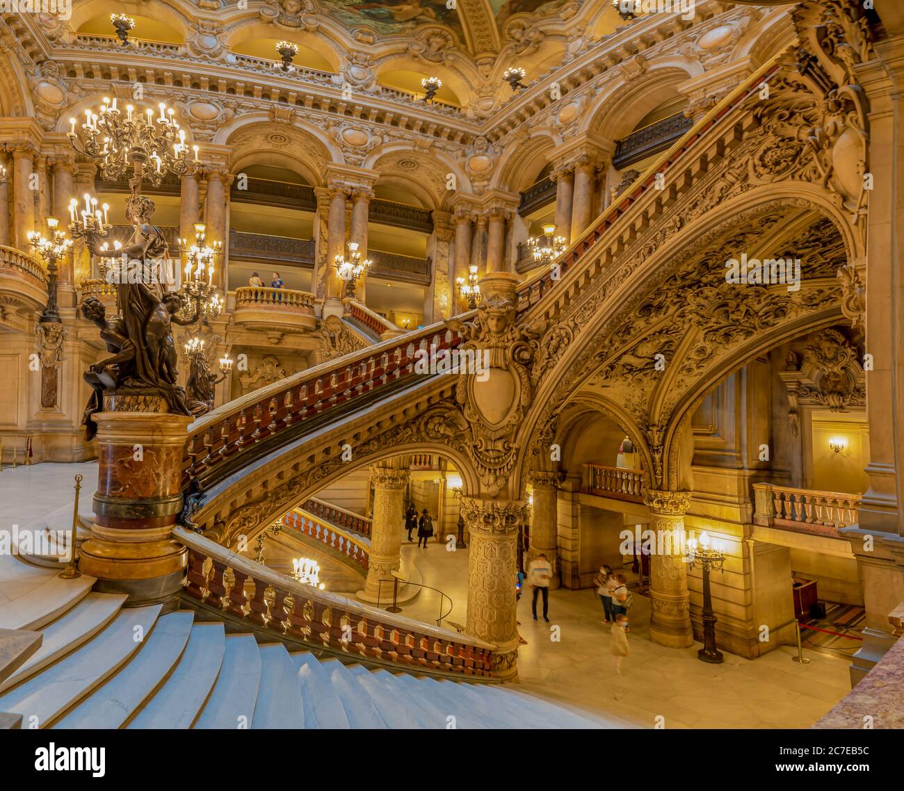 Paris, France - 06 19 2020: View inside Paris Opera Garnier Stock Photo ...