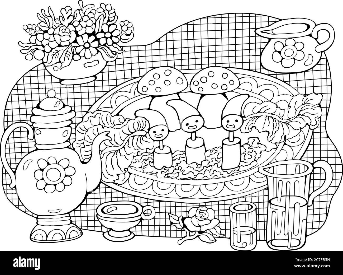 Home Cooking Still life vector illustration Stock Vector Image & Art ...