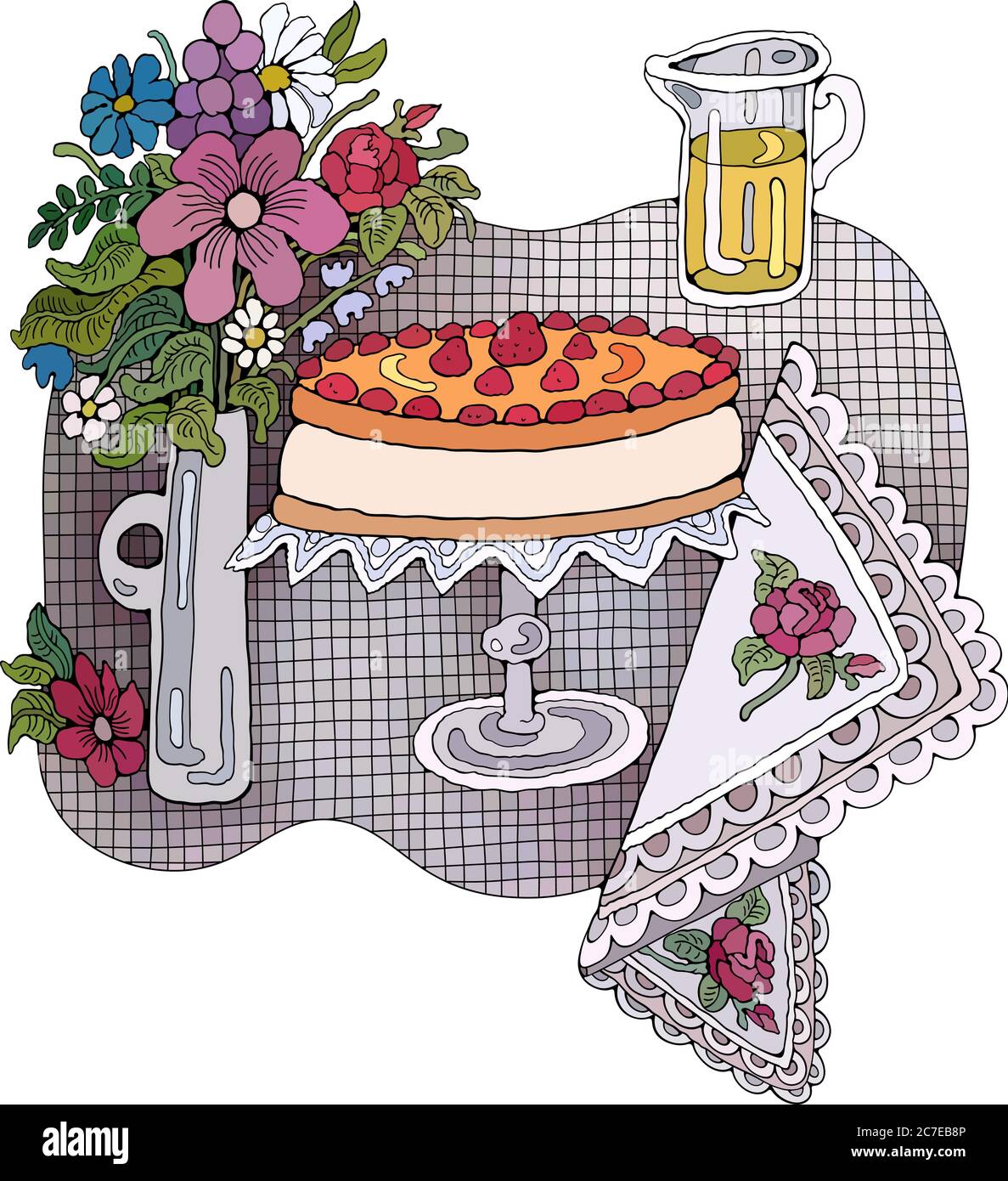 Home Cooking Still life vector illustration Stock Vector Image & Art ...