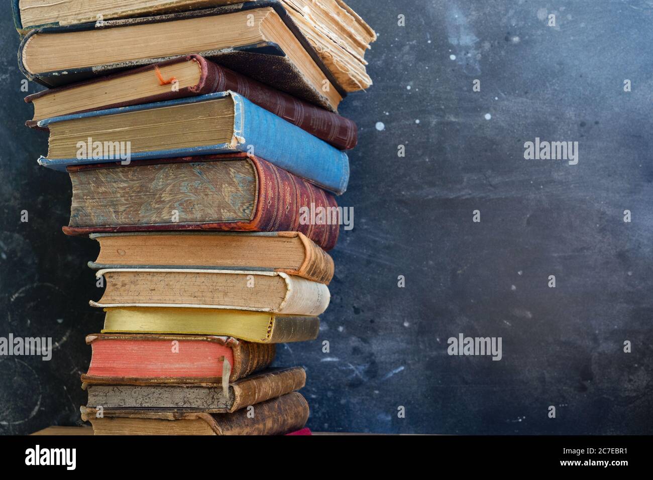 Pile of old books Stock Photo - Alamy