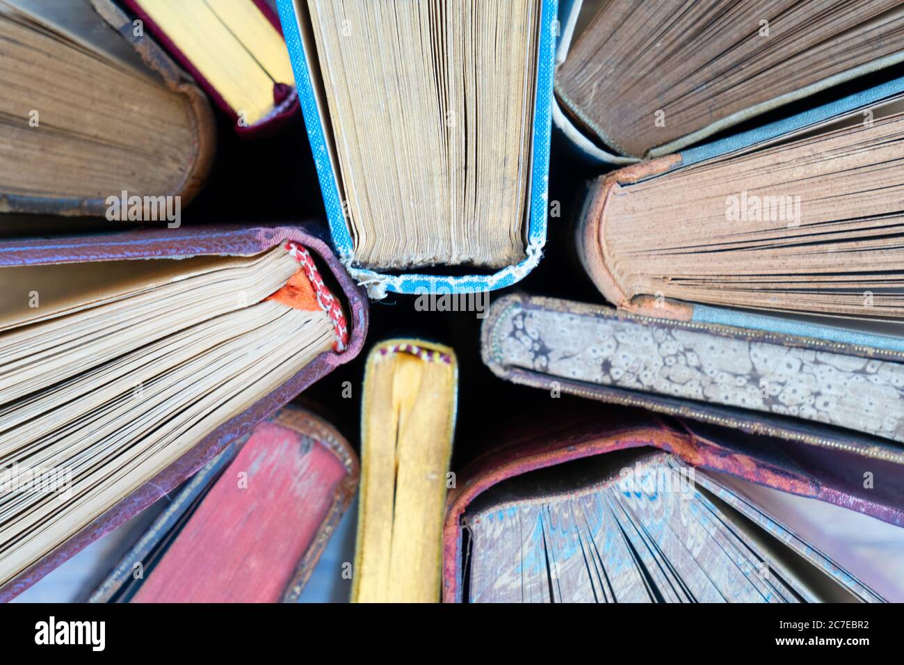 Pile of old books Stock Photo - Alamy