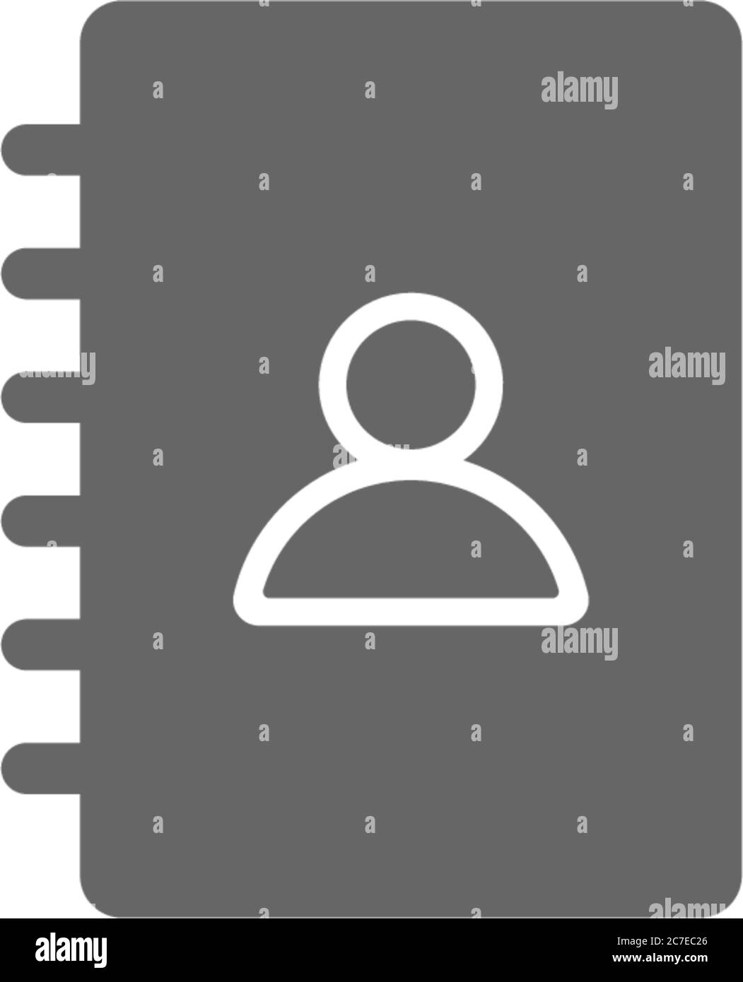 Phone book contact icon logo vector template illustration Stock Vector ...