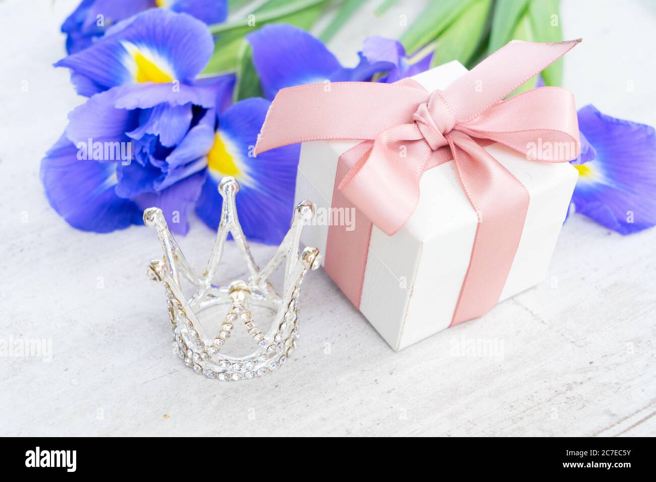 Fresh iris flowers Stock Photo - Alamy