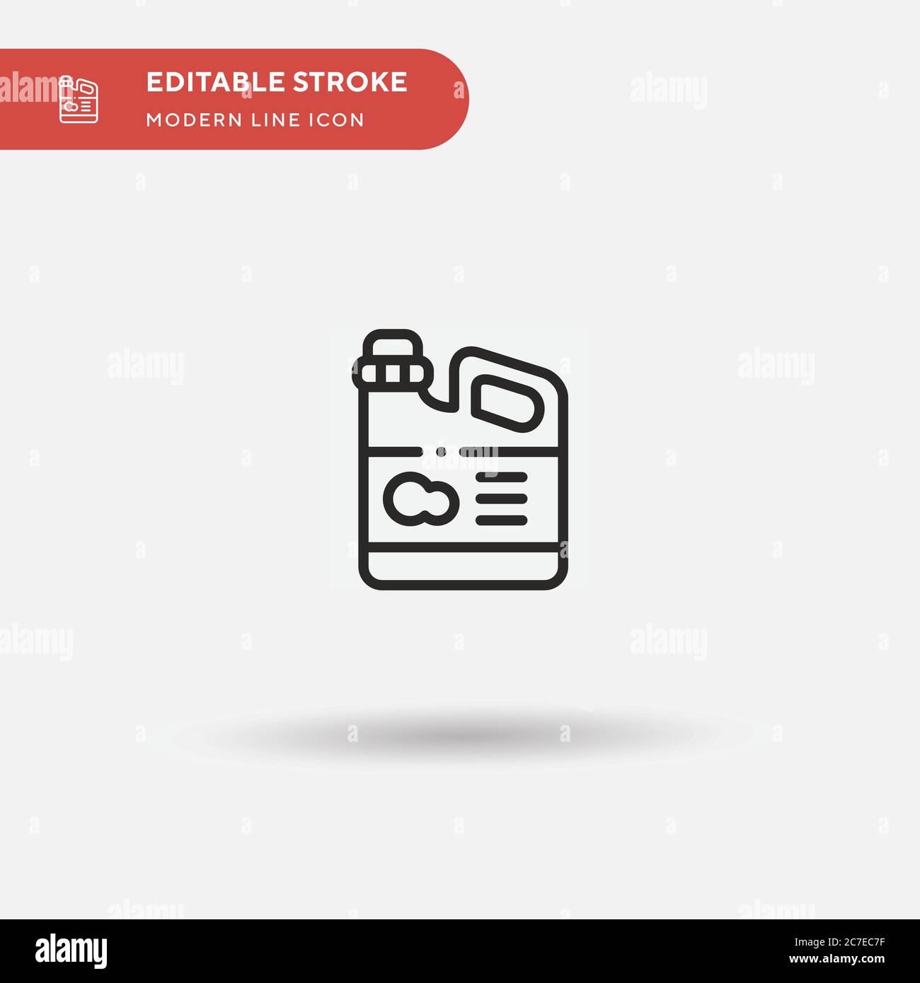 Detergent Simple vector icon. Illustration symbol design template for ...