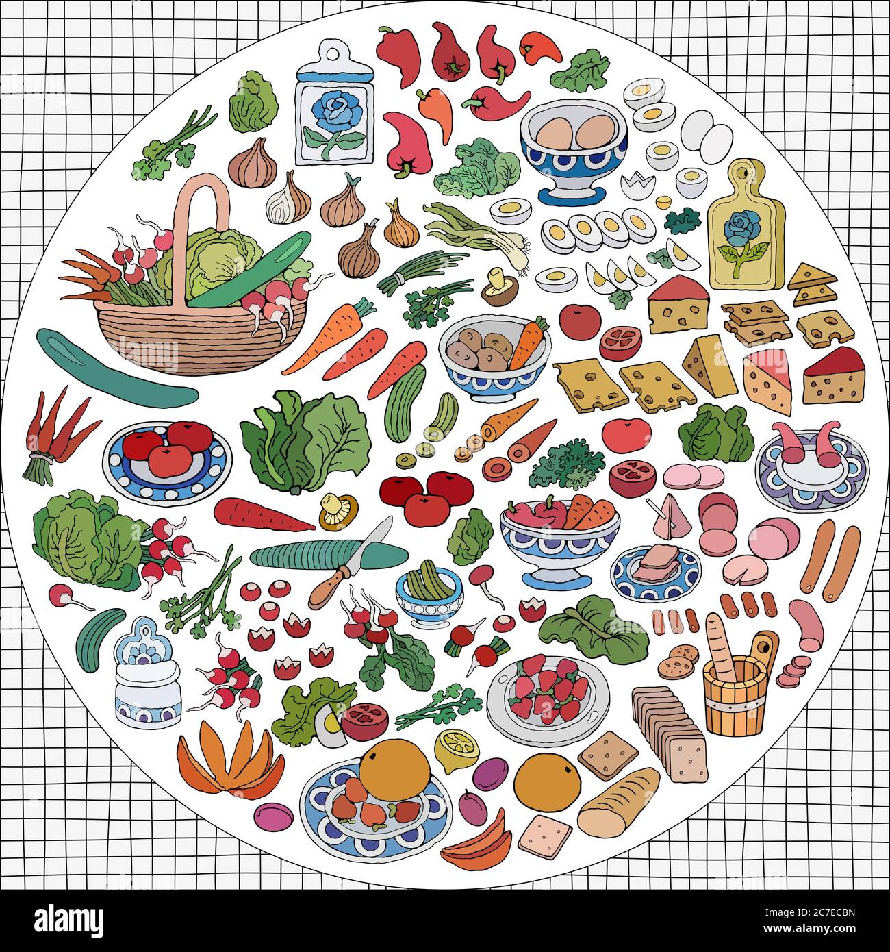 Home Cooking vector illustration Stock Vector Image & Art - Alamy