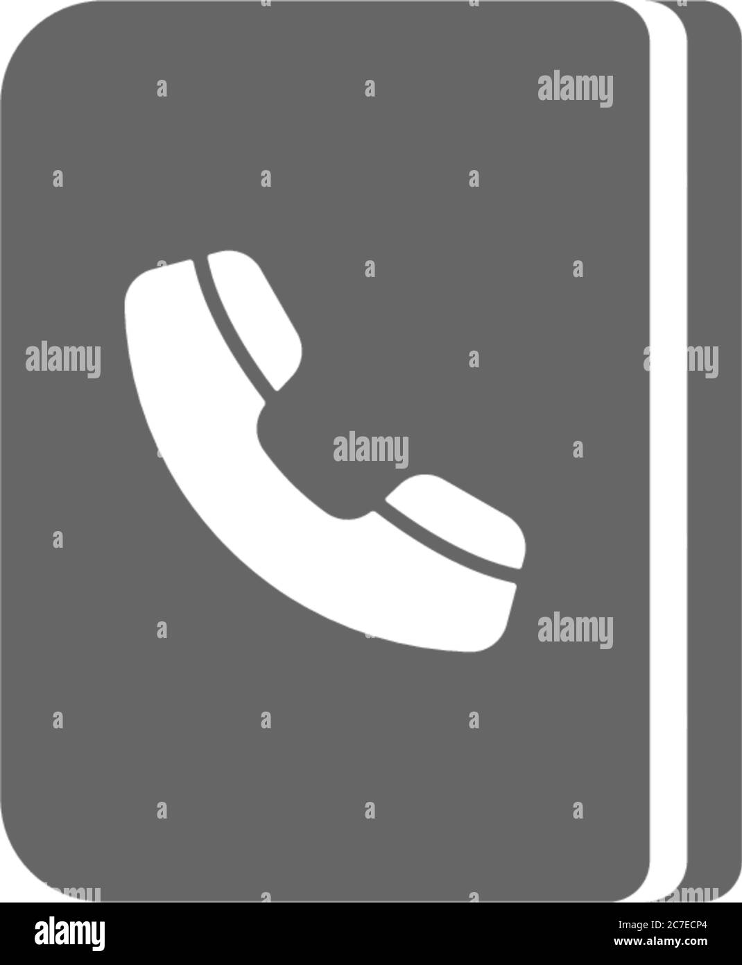 Phone book icon logo vector template illustration Stock Vector Image ...