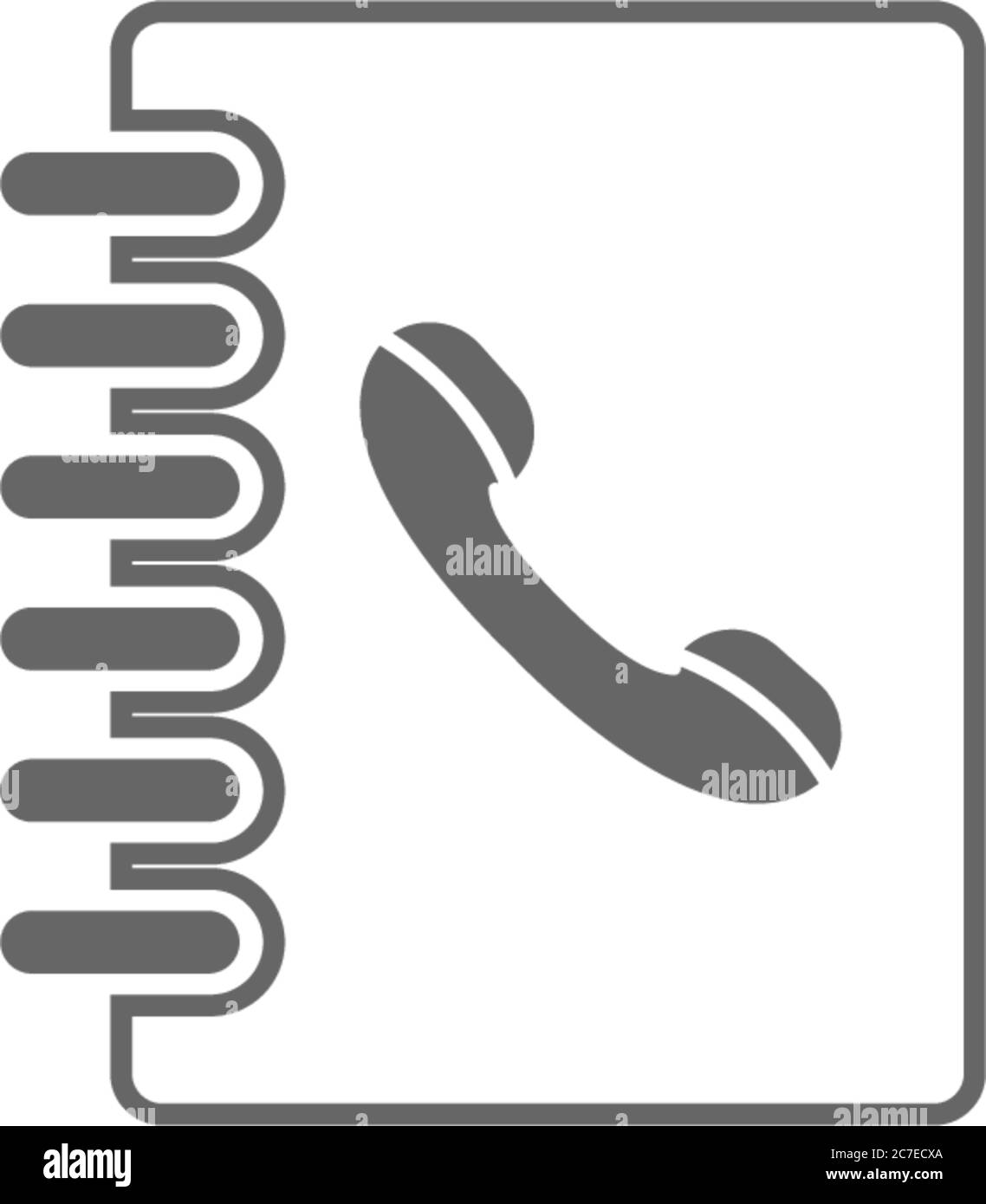 Phone book icon logo vector template illustration Stock Vector Image ...