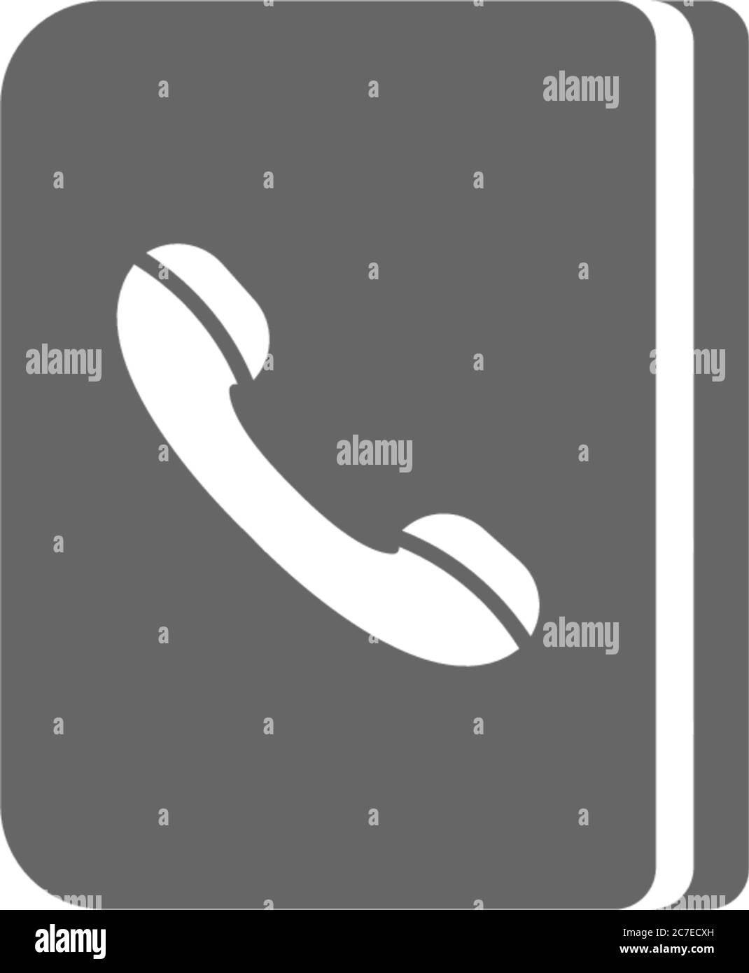 Phone book icon logo vector template illustration Stock Vector Image ...