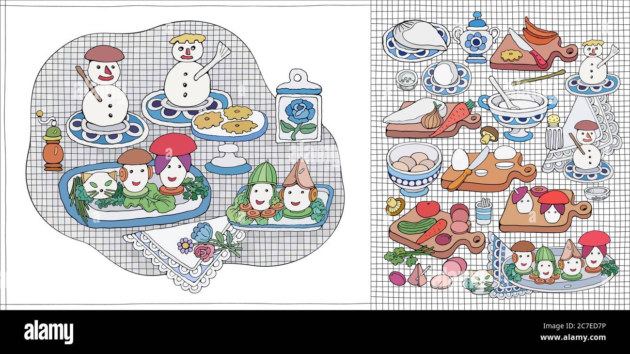 Home Cooking Still life vector illustration Stock Vector Image & Art ...