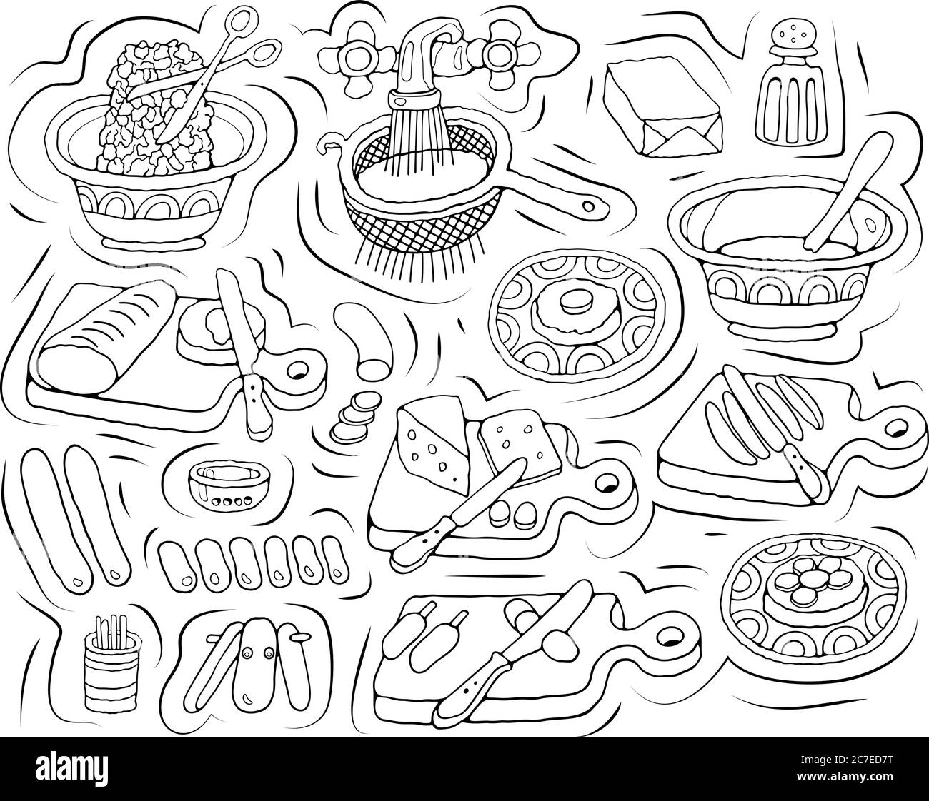 Home Cooking vector illustration Stock Vector Image & Art - Alamy