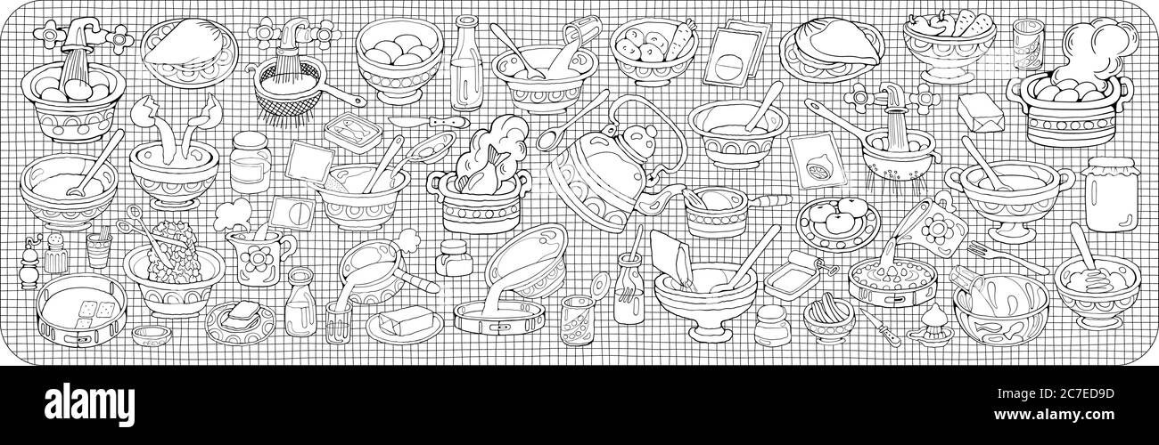 Home Cooking vector illustration Stock Vector Image & Art - Alamy