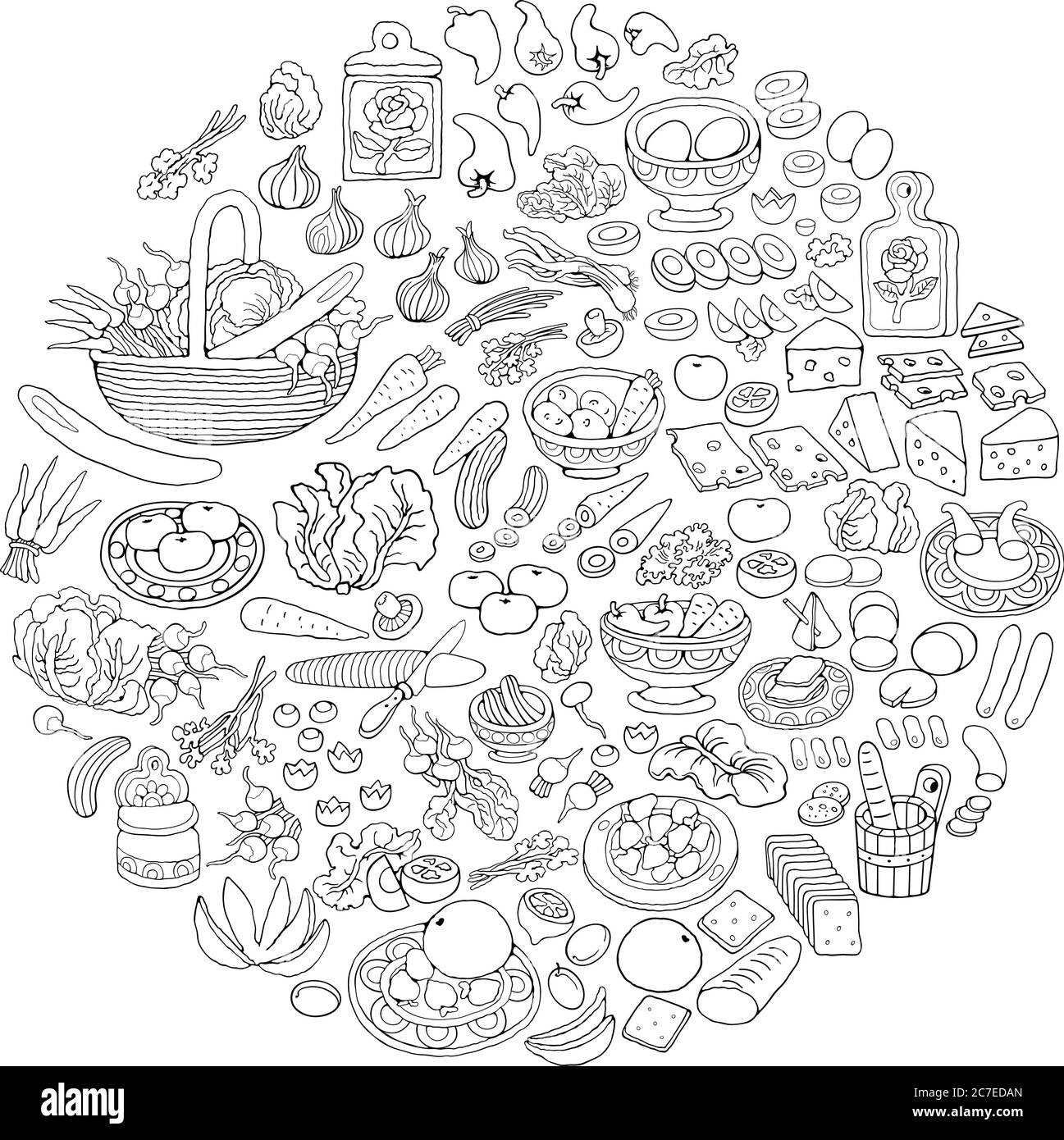Home Cooking vector illustration Stock Vector Image & Art - Alamy