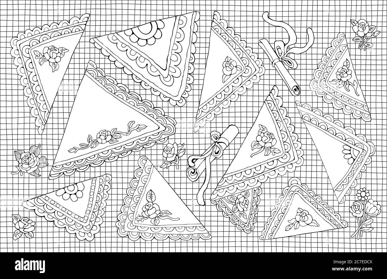 Napkins vector illustration set Stock Vector Image & Art - Alamy