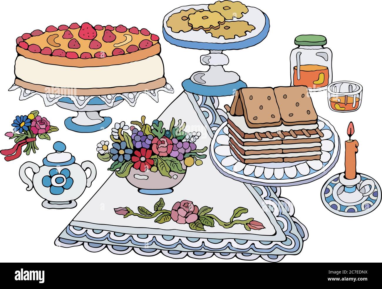 Home Cooking vector illustration Stock Vector Image & Art - Alamy