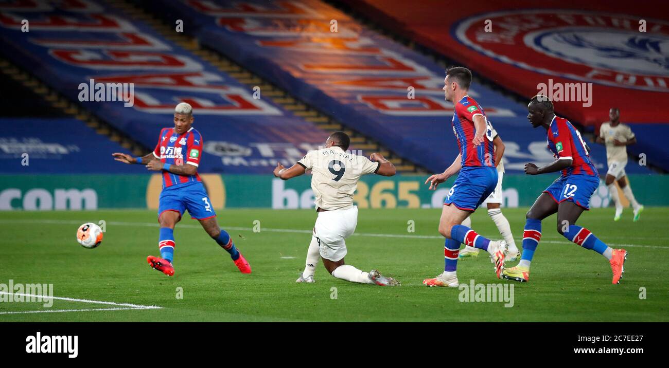 Manchester United's Anthony Martial scores his side's second goal of ...