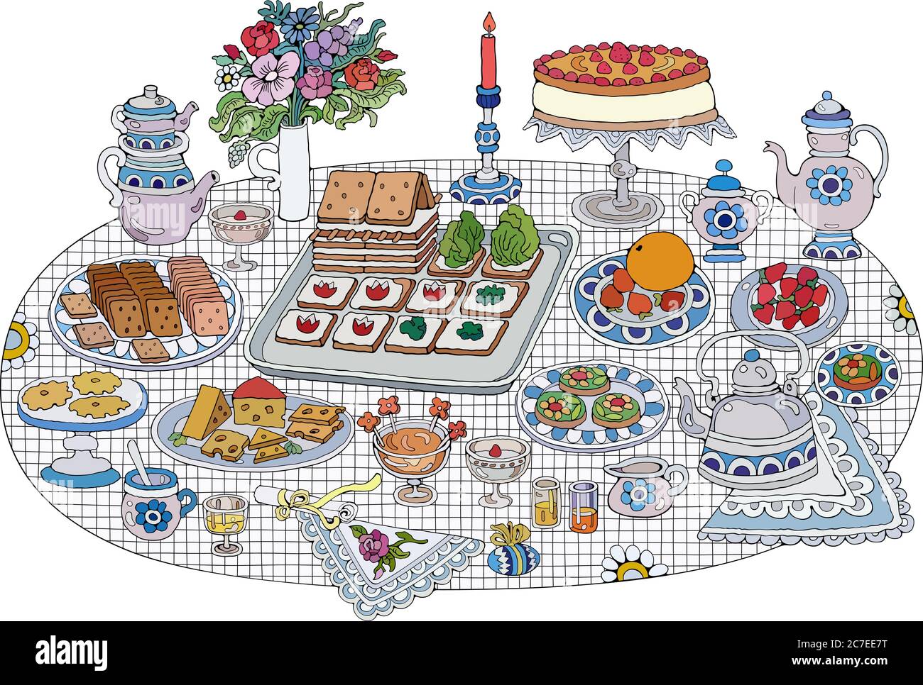 Home Cooking Still life vector illustration Stock Vector Image & Art ...