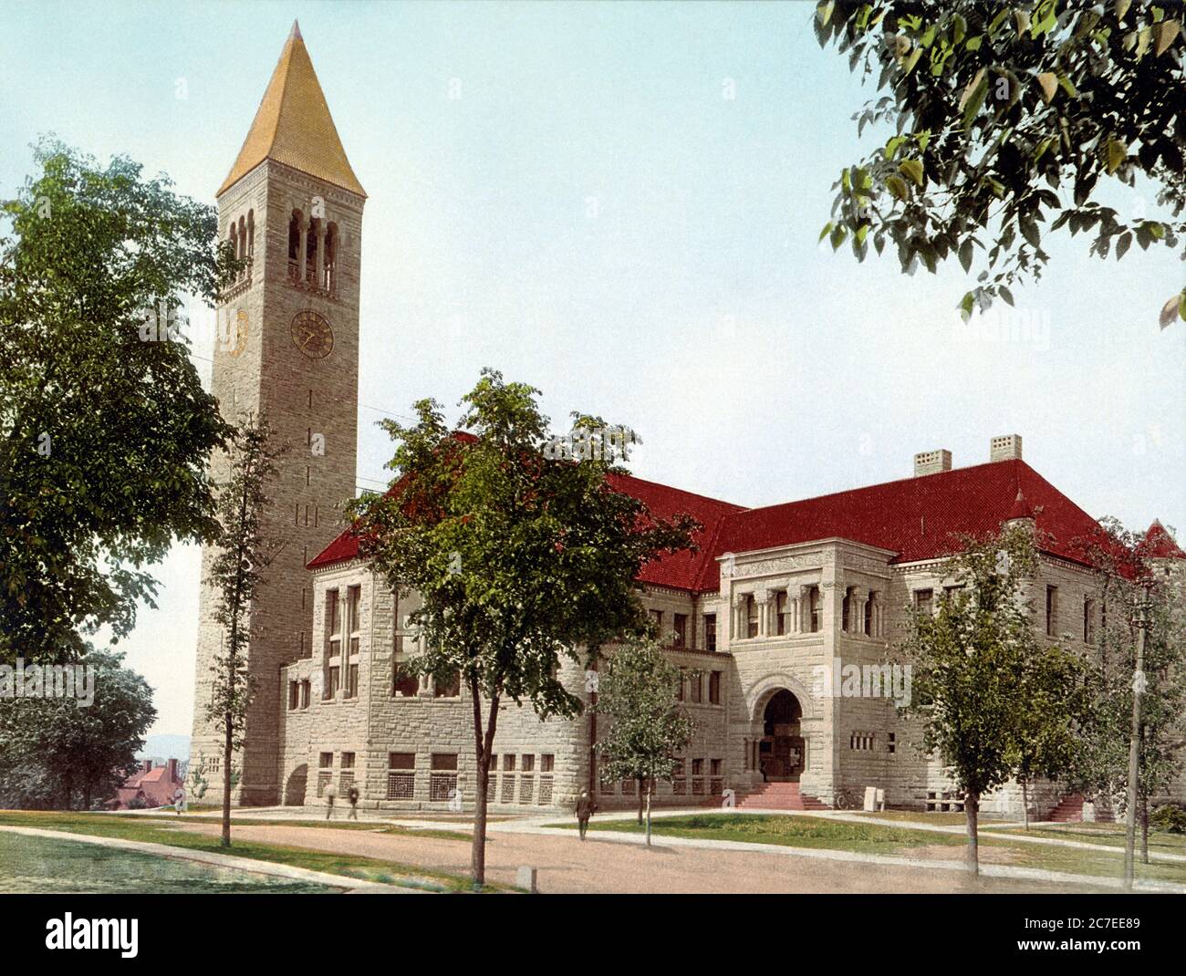 Library, Cornell University, Ithaca, New York, USA, Detroit Publishing ...