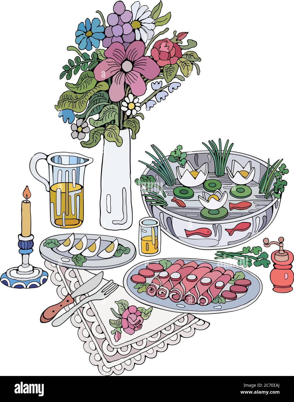 Home Cooking vector illustration Stock Vector Image & Art - Alamy