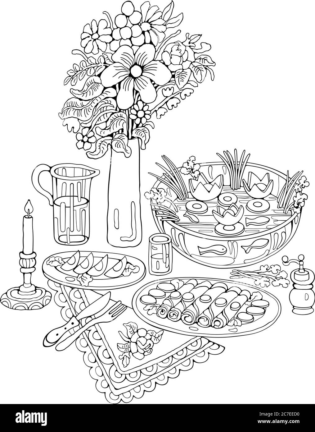 Home Cooking vector illustration Stock Vector Image & Art - Alamy