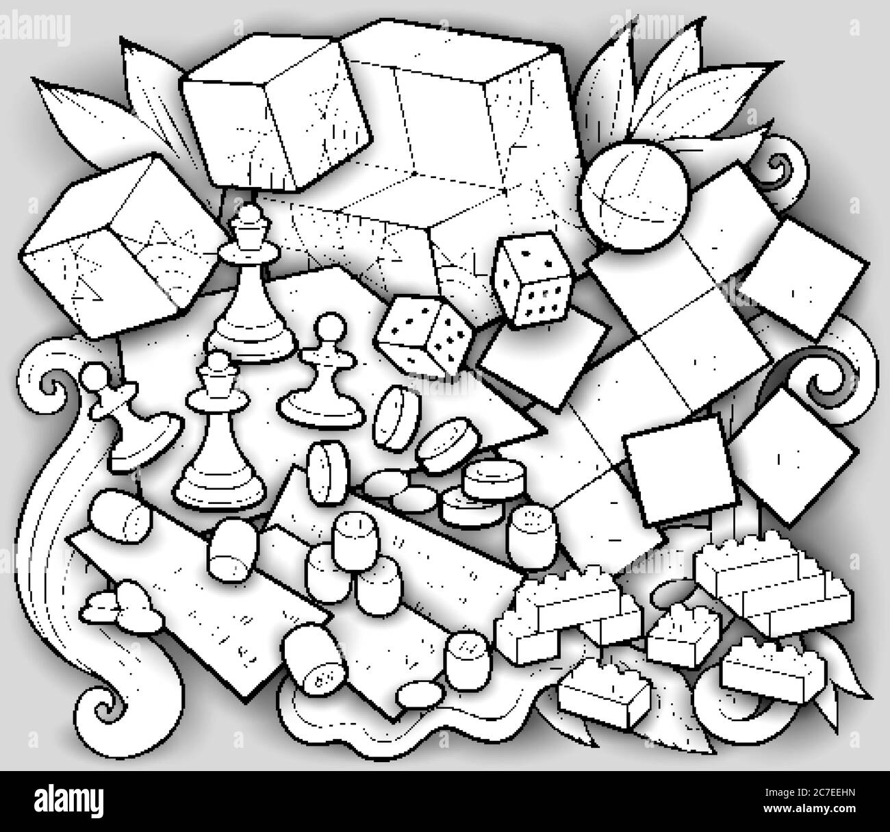 Boy chess Stock Vector Images - Alamy