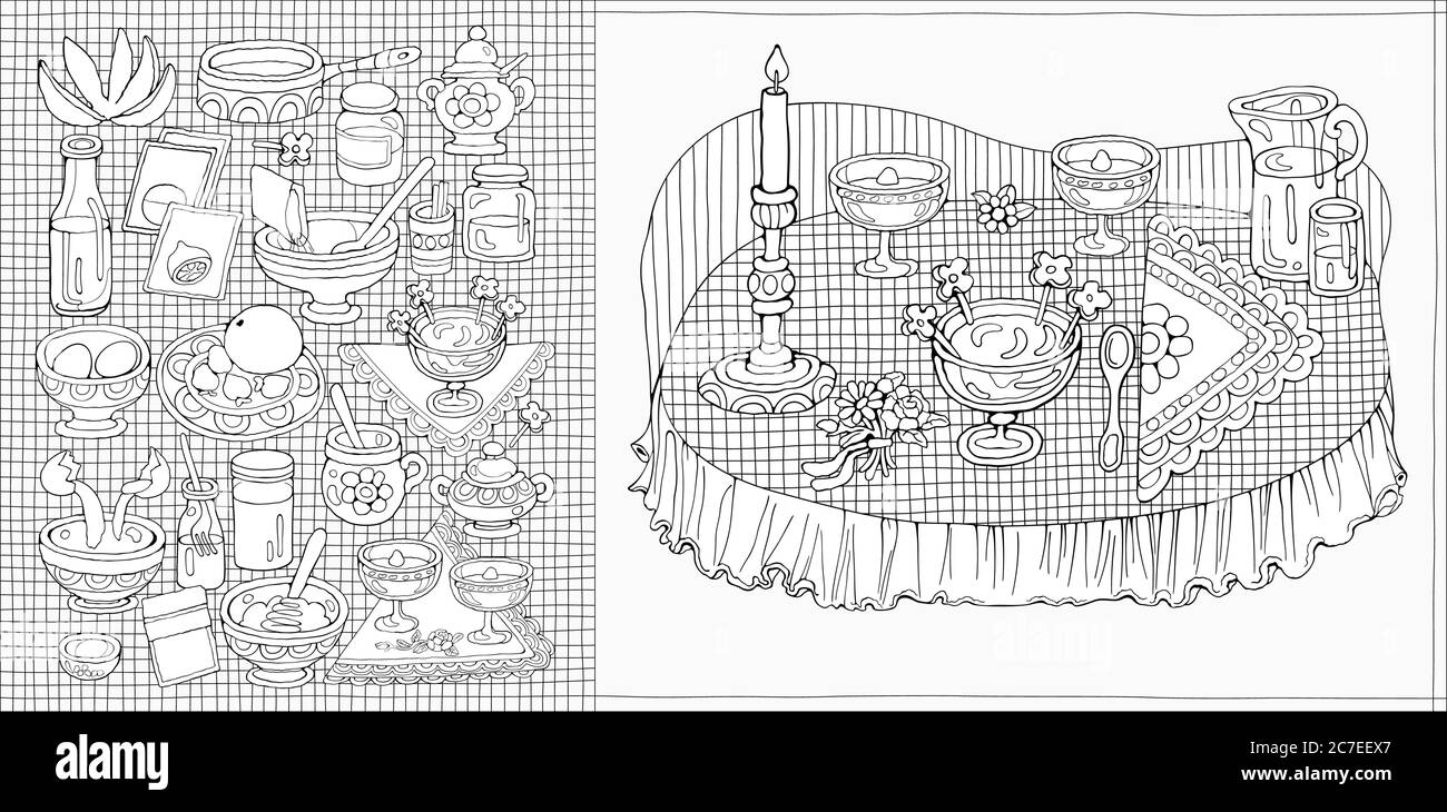 Home Cooking Still life vector illustration Stock Vector Image & Art ...