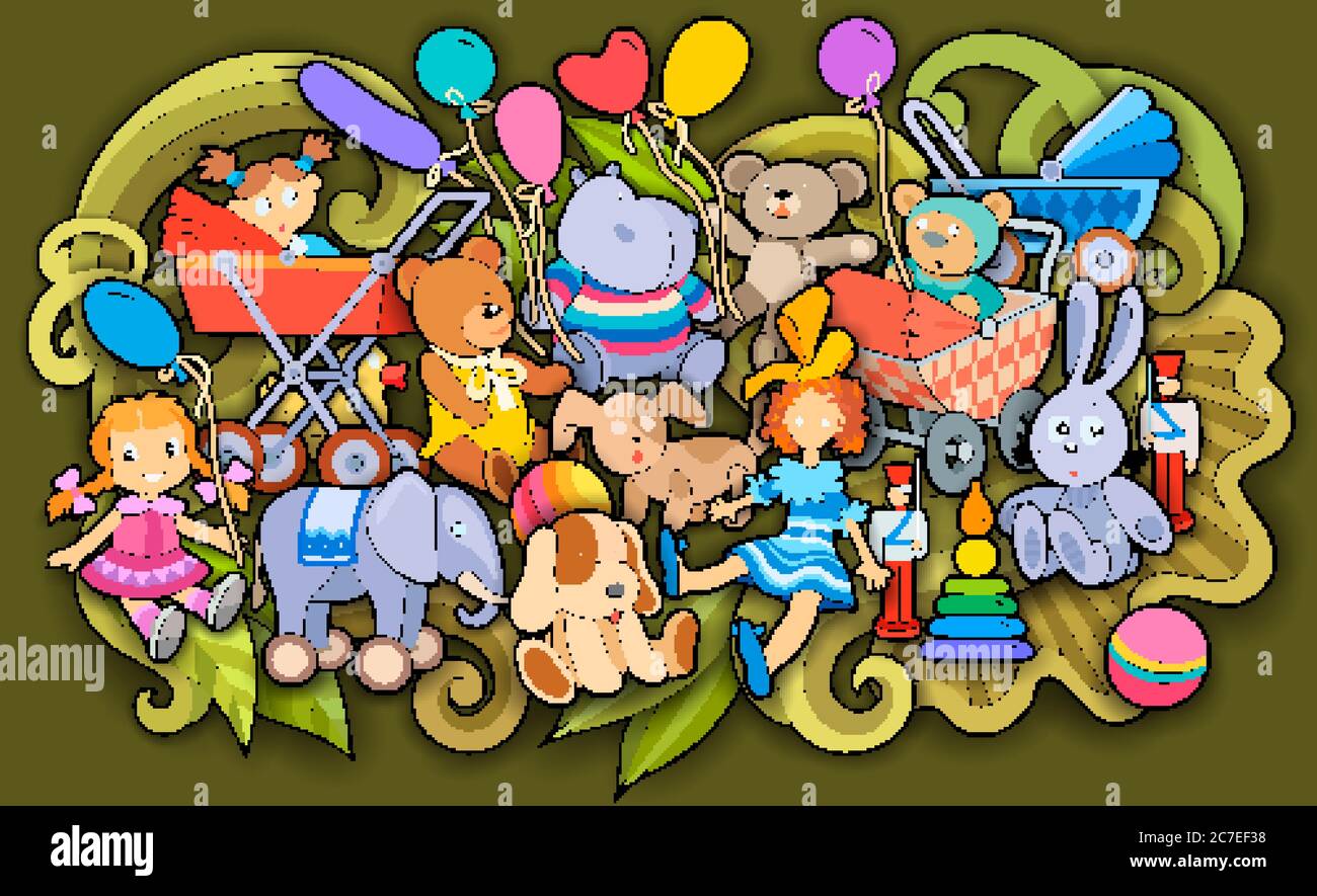 Party room bear Stock Vector Images - Alamy