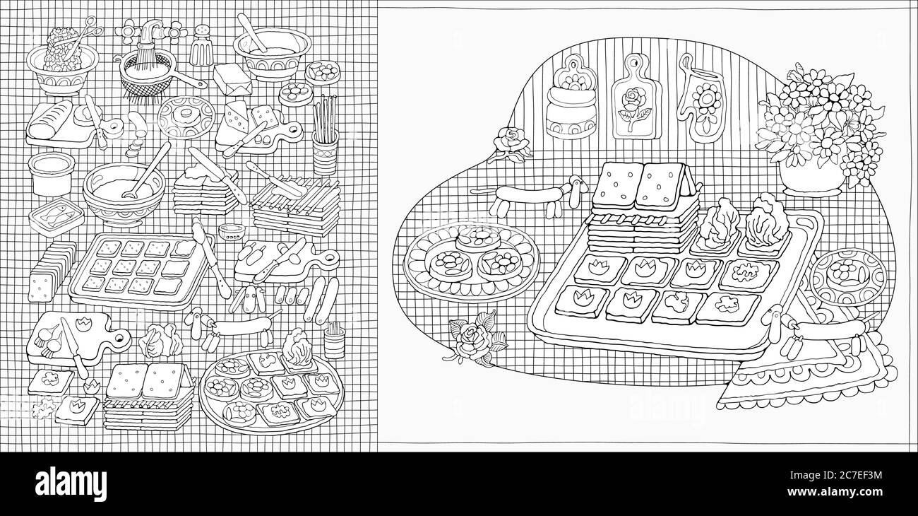 Home Cooking Still life vector illustration Stock Vector Image & Art ...