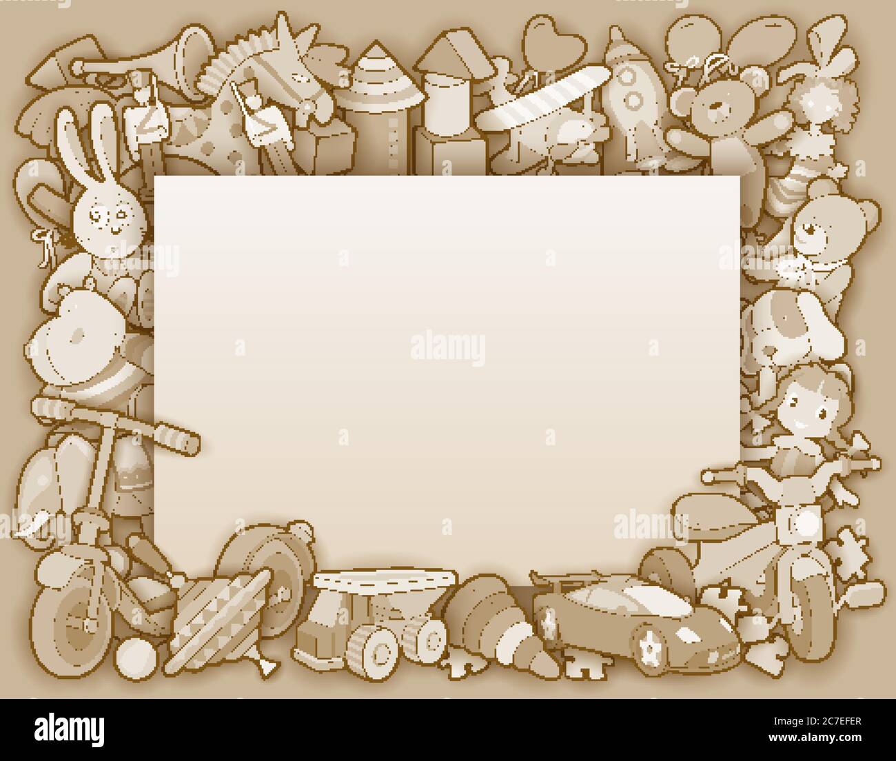 Girl hand frame family Stock Vector Images - Alamy