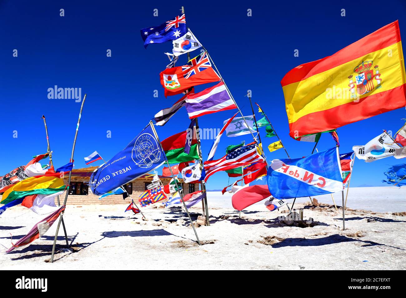 Flags in nature hi-res stock photography and images - Alamy