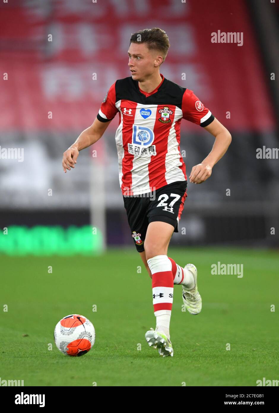 Southampton's Will Smallbone during the Premier League match at St Mary ...