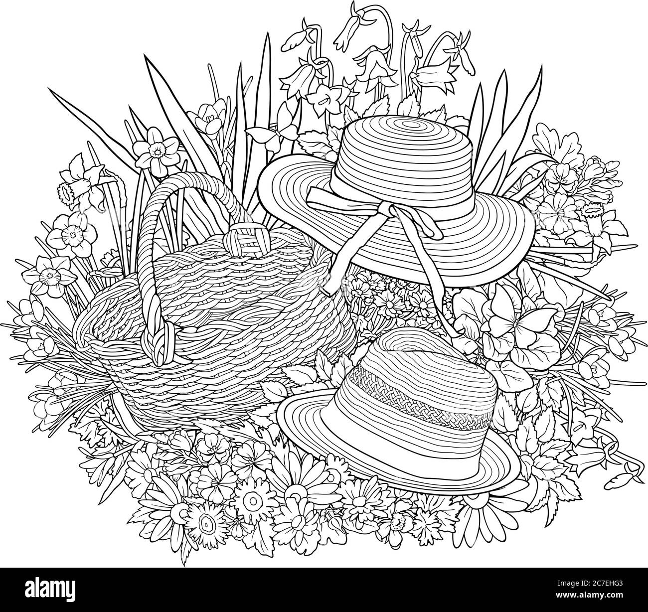 Gardening hand drawn vector doodles illustration Stock Vector Image ...