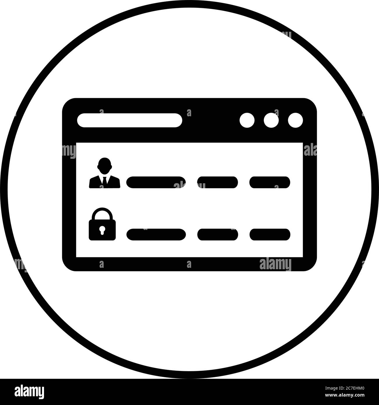 Browser, web page icon, vector graphics for various use Stock Vector ...