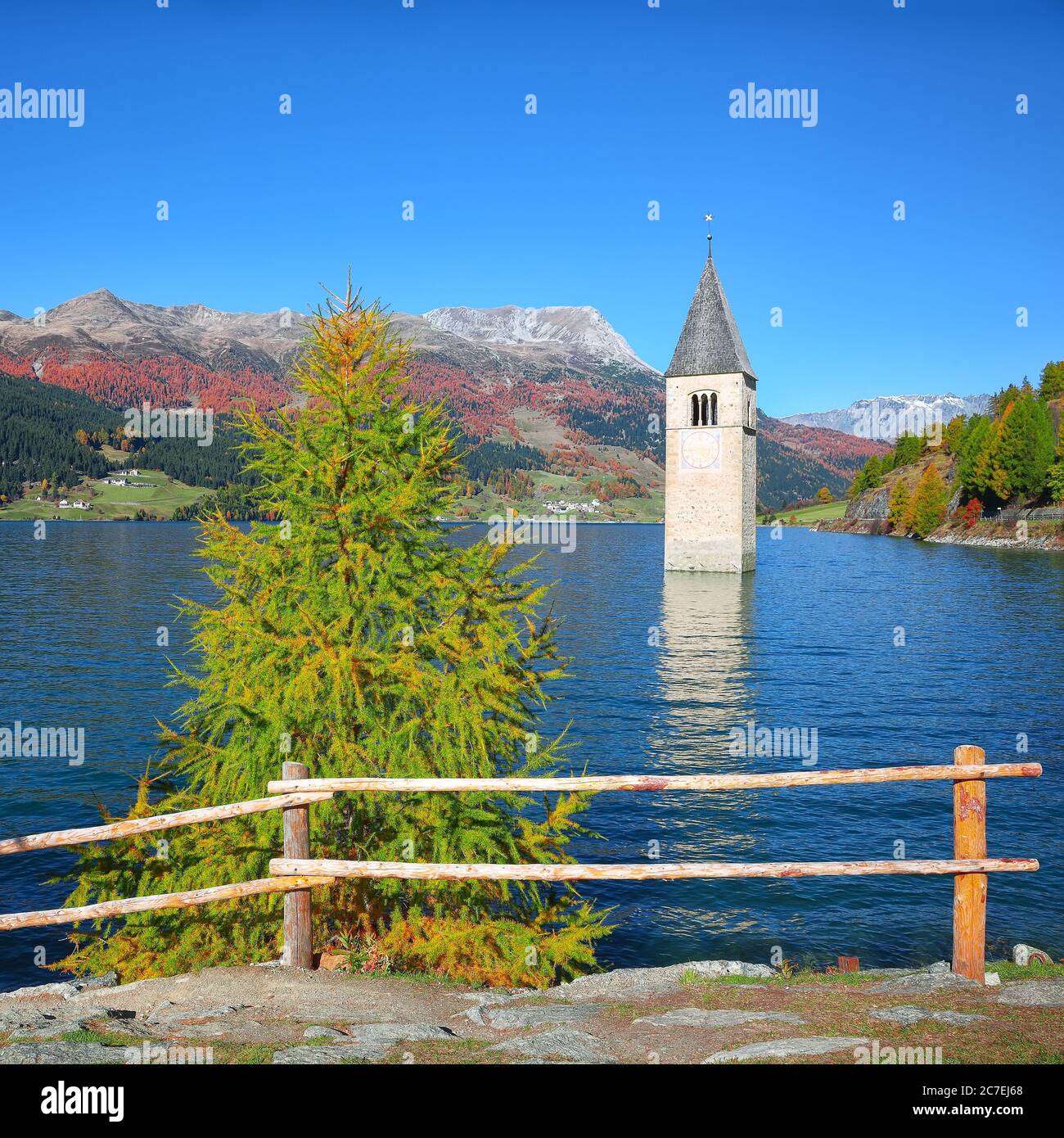 Lago di resia hi-res stock photography and images - Alamy
