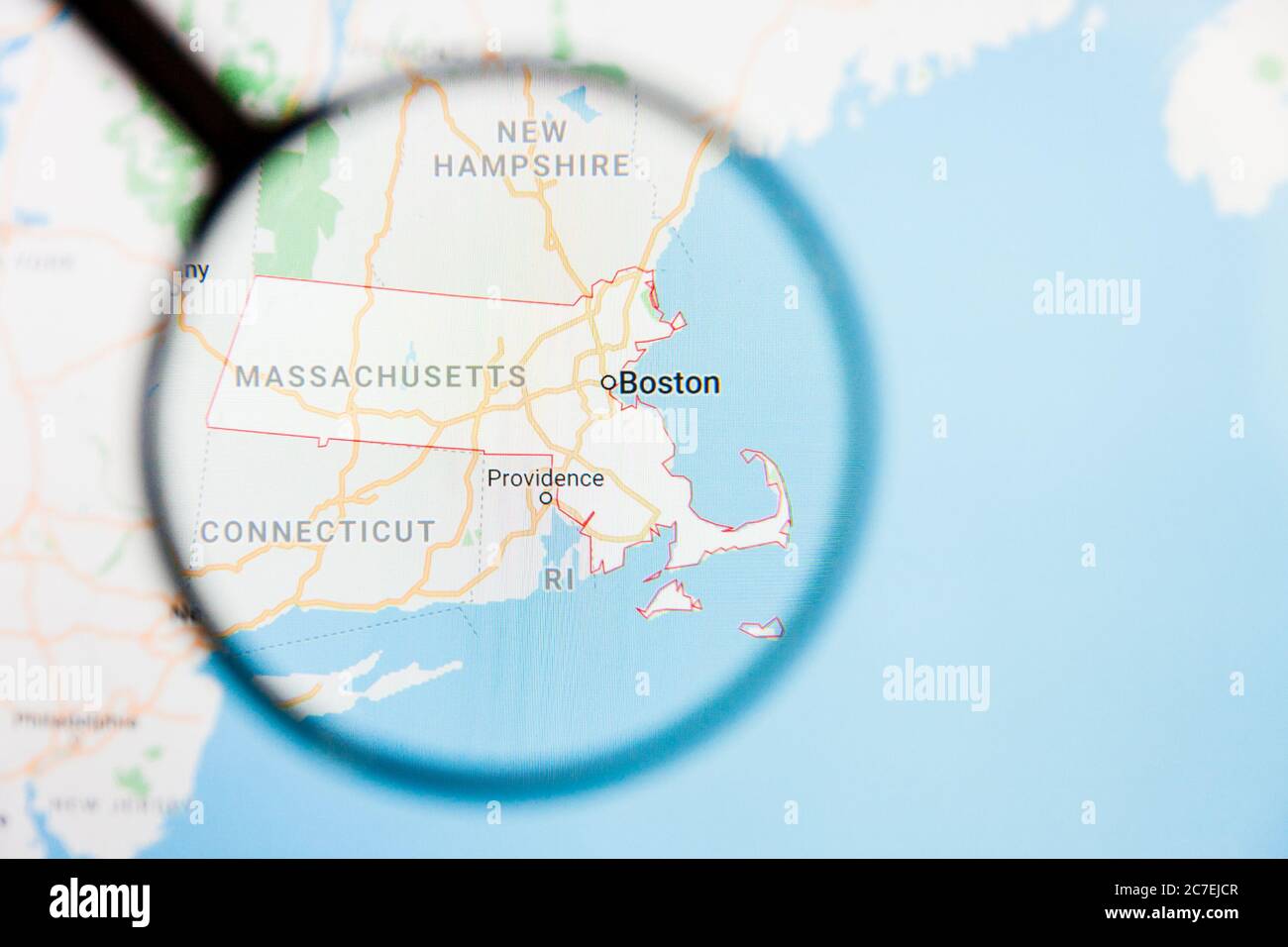 Usa map states roads hi-res stock photography and images - Alamy