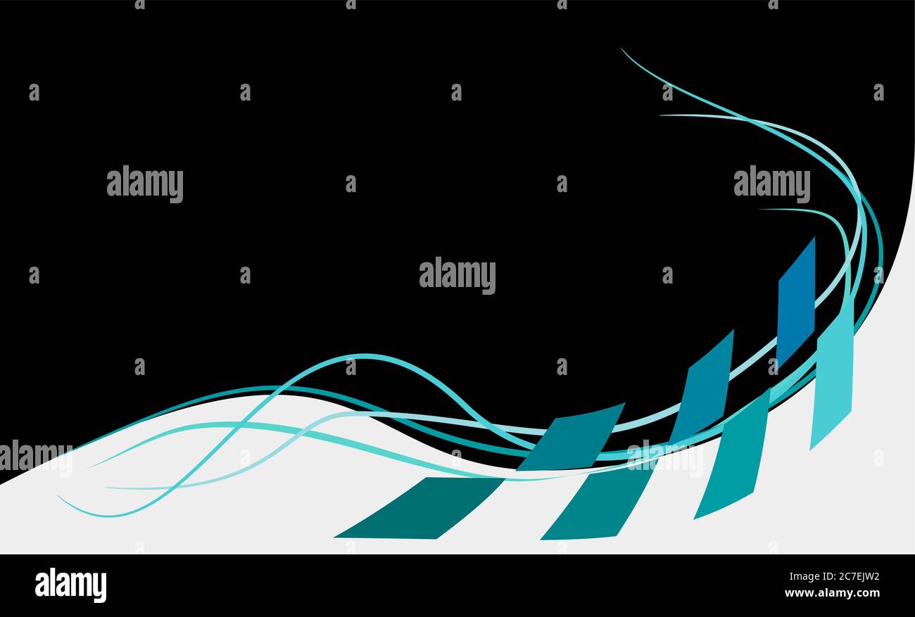 Abstract on black background in vector illustration Stock Vector Image ...