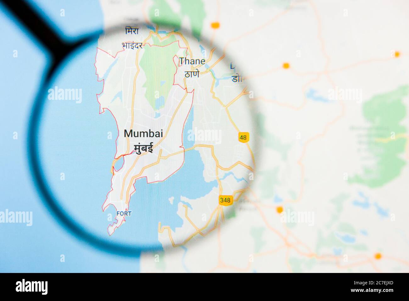 Map of mumbai hi-res stock photography and images - Alamy
