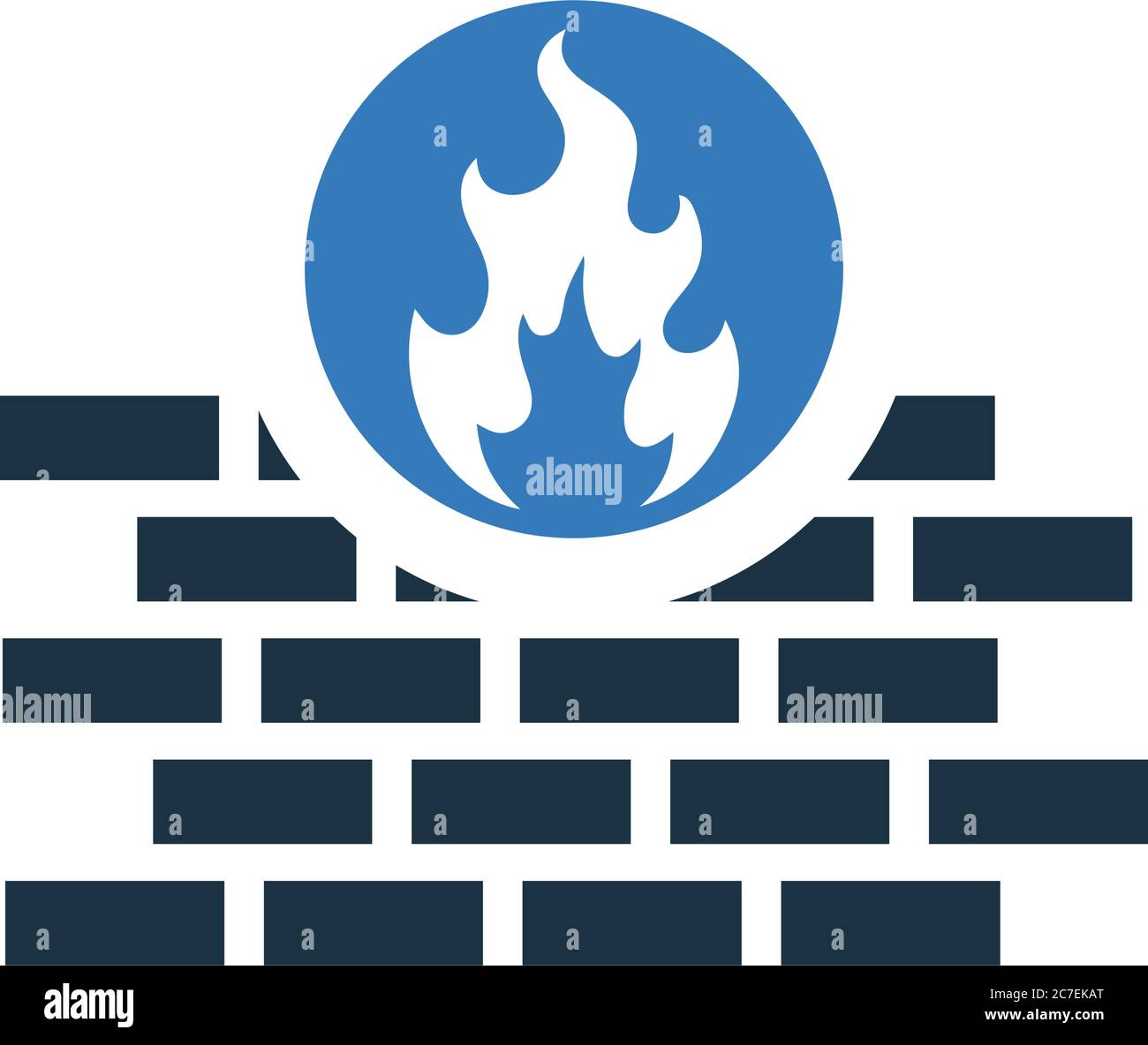 Building wall burning icon Stock Vector Images - Alamy