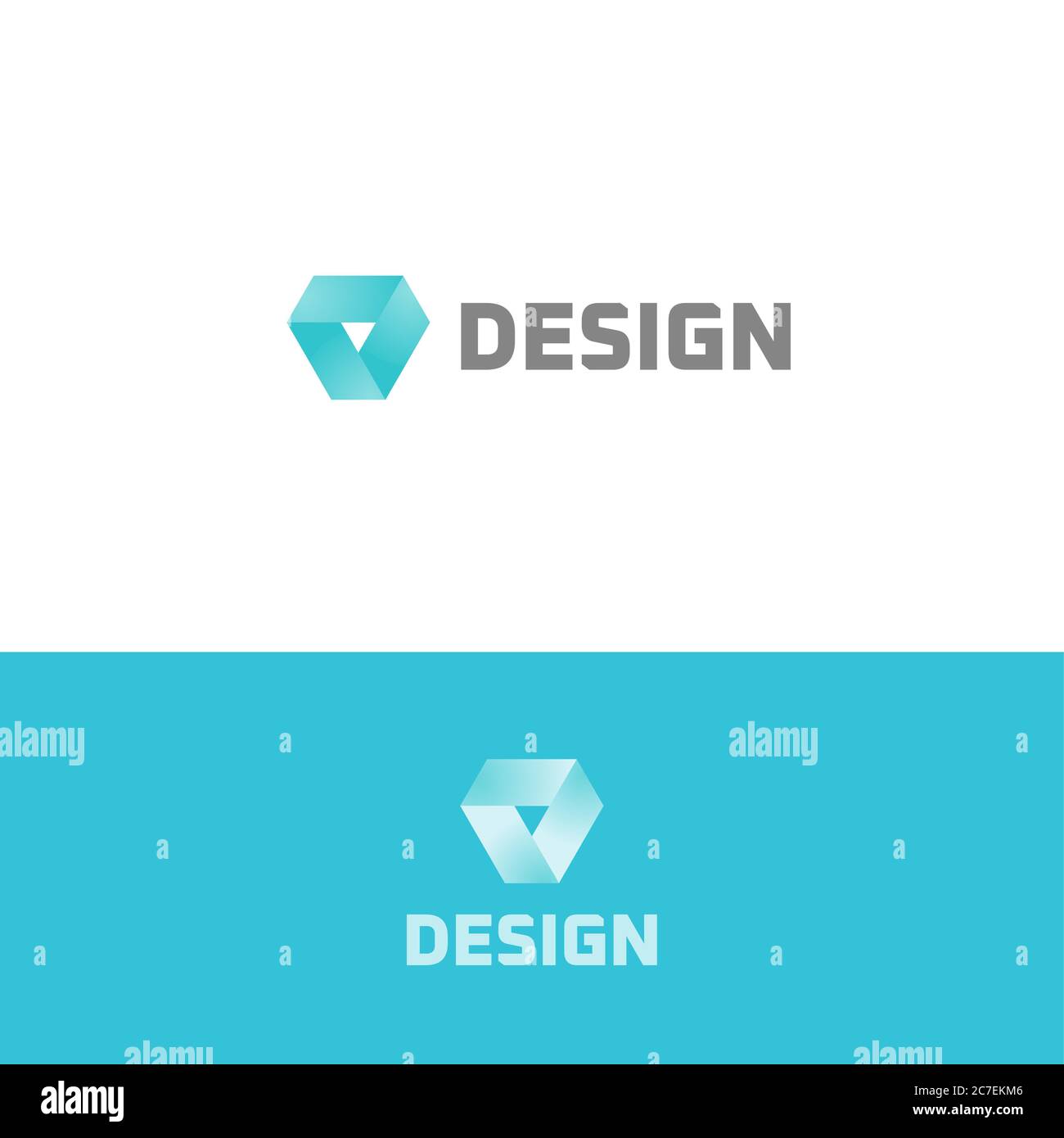 Prism icon design. SImple flat abstract logo template. Modern emblem ...