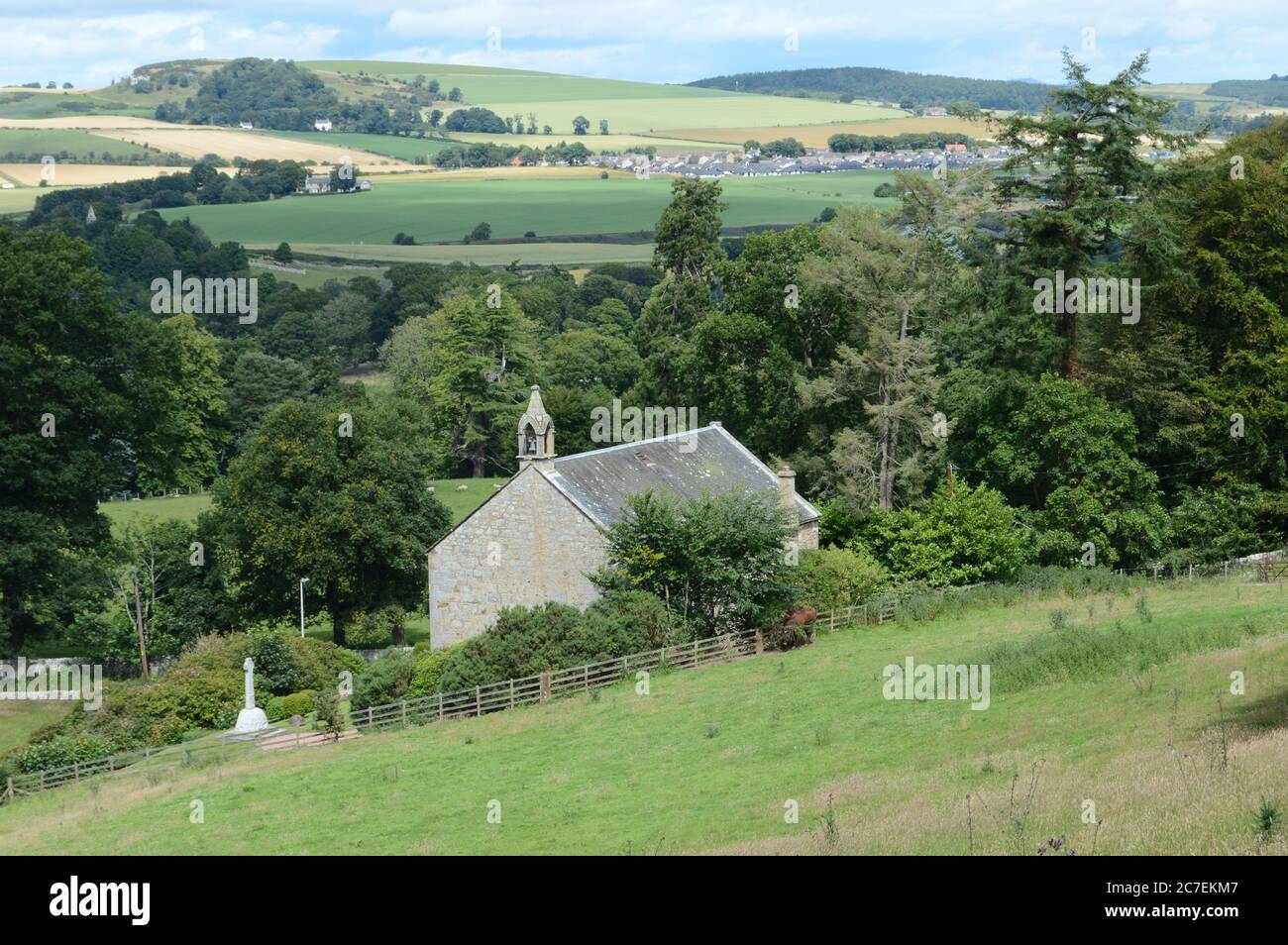 View across Fife from Kemback Stock Photo - Alamy