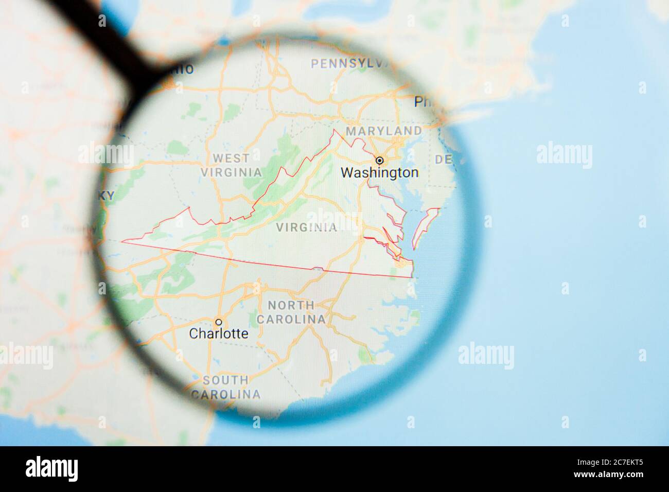 Va map hi-res stock photography and images - Alamy