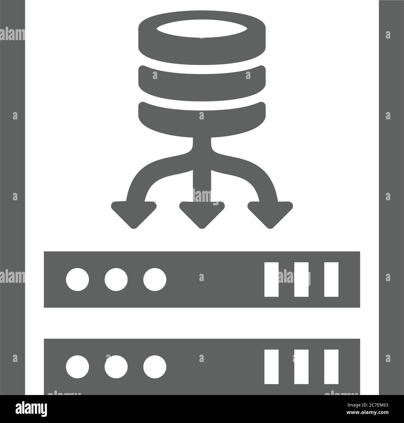 It server rack Black and White Stock Photos & Images - Alamy
