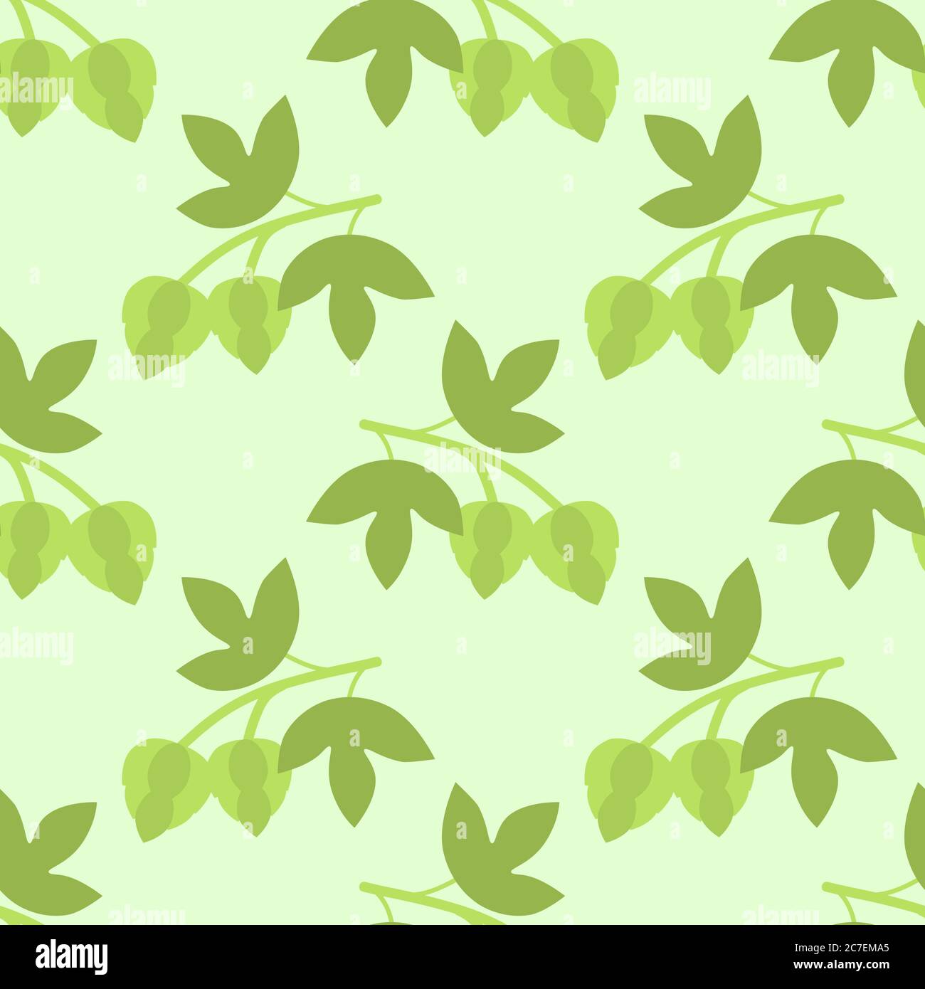 Beer hops seamless pattern Stock Vector Images - Alamy