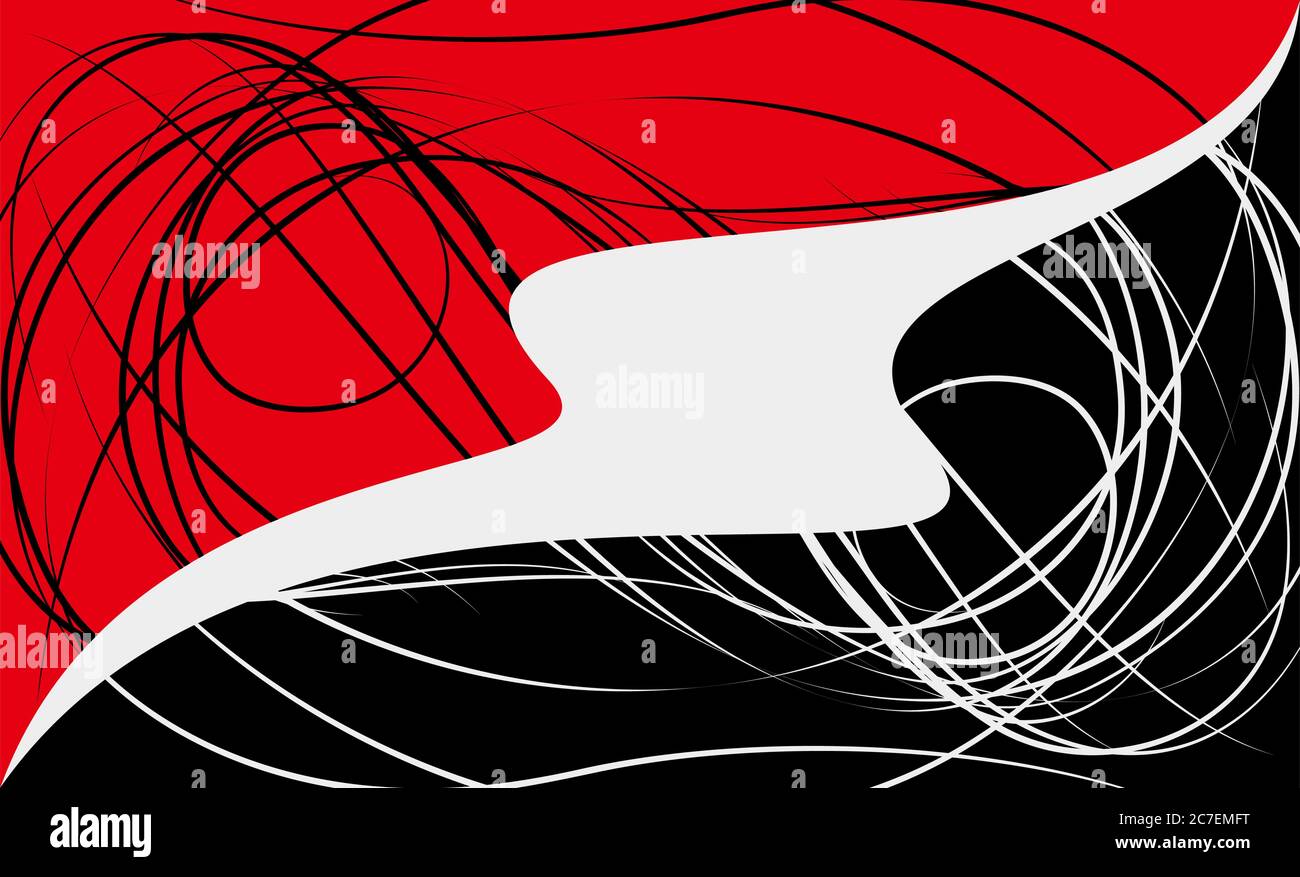 Abstract on black and red background in vector illustration Stock ...